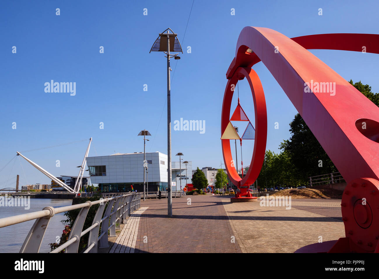 The Steel Wave Sculpture City Footbridge and University of South Wales ...