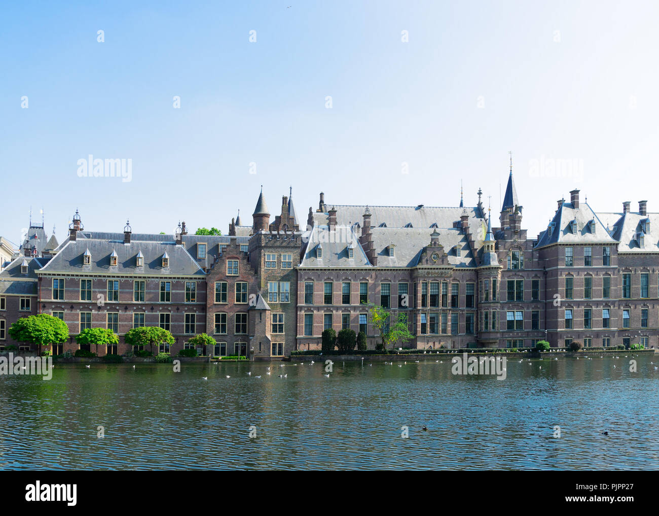 view of Binnenhof - Dutch Parliament building, The Hague, Holland ...