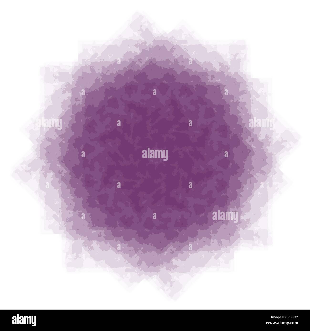 violet cloudy mandala ornament watercolor pattern on white background ...