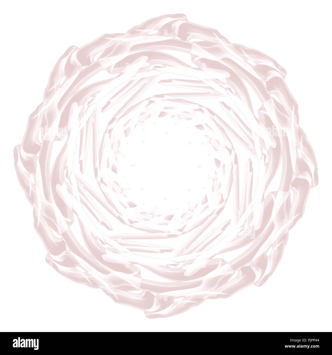 pink mandala rose watercolor pattern on white background, vector ...