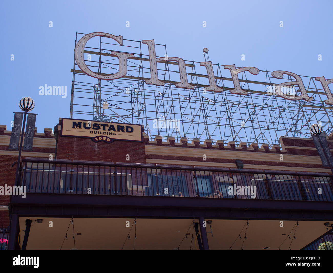 Historic Factory At Ghirardelli Square Stock Photo - Alamy