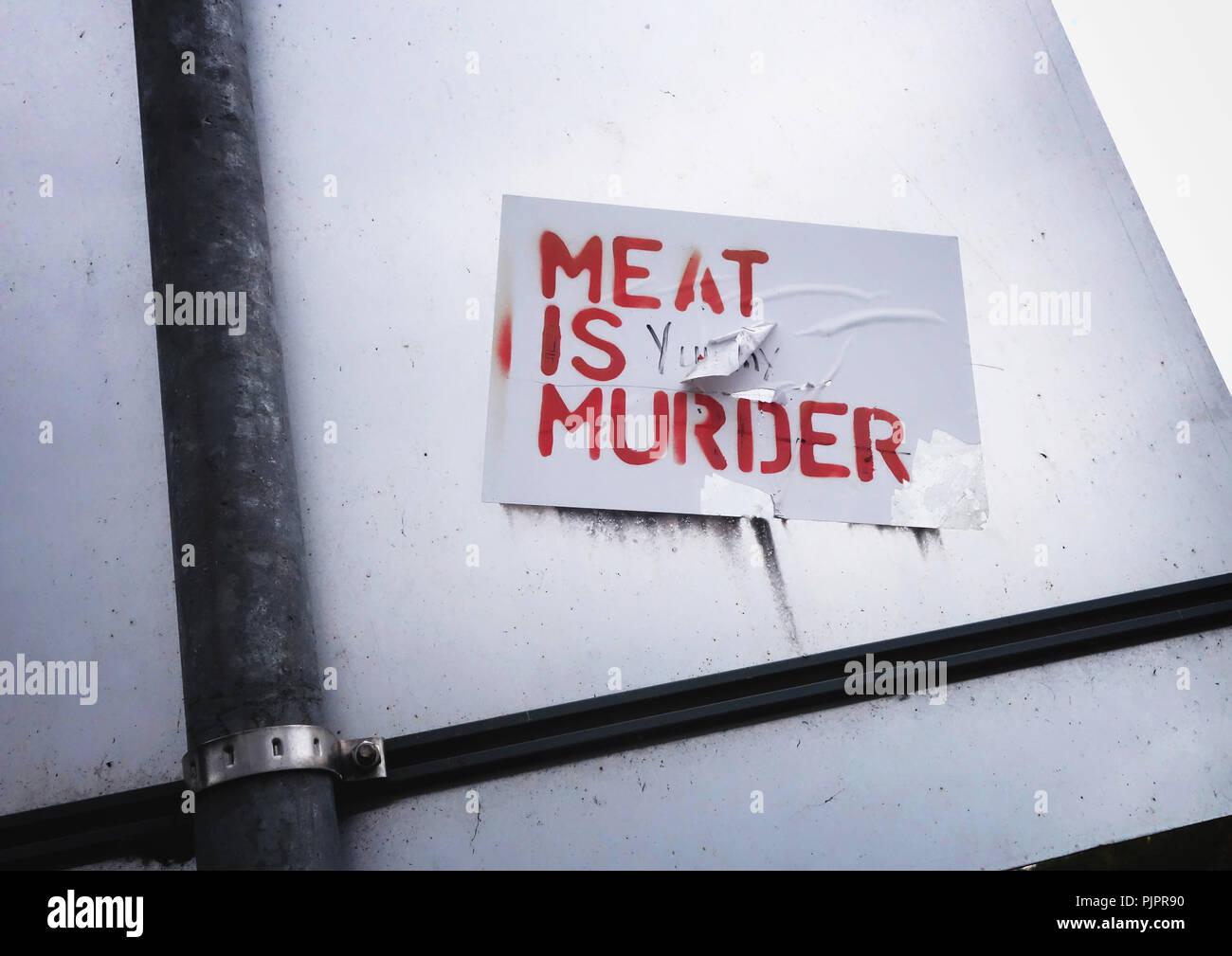 Meat is murder poster hi-res stock photography and images - Alamy
