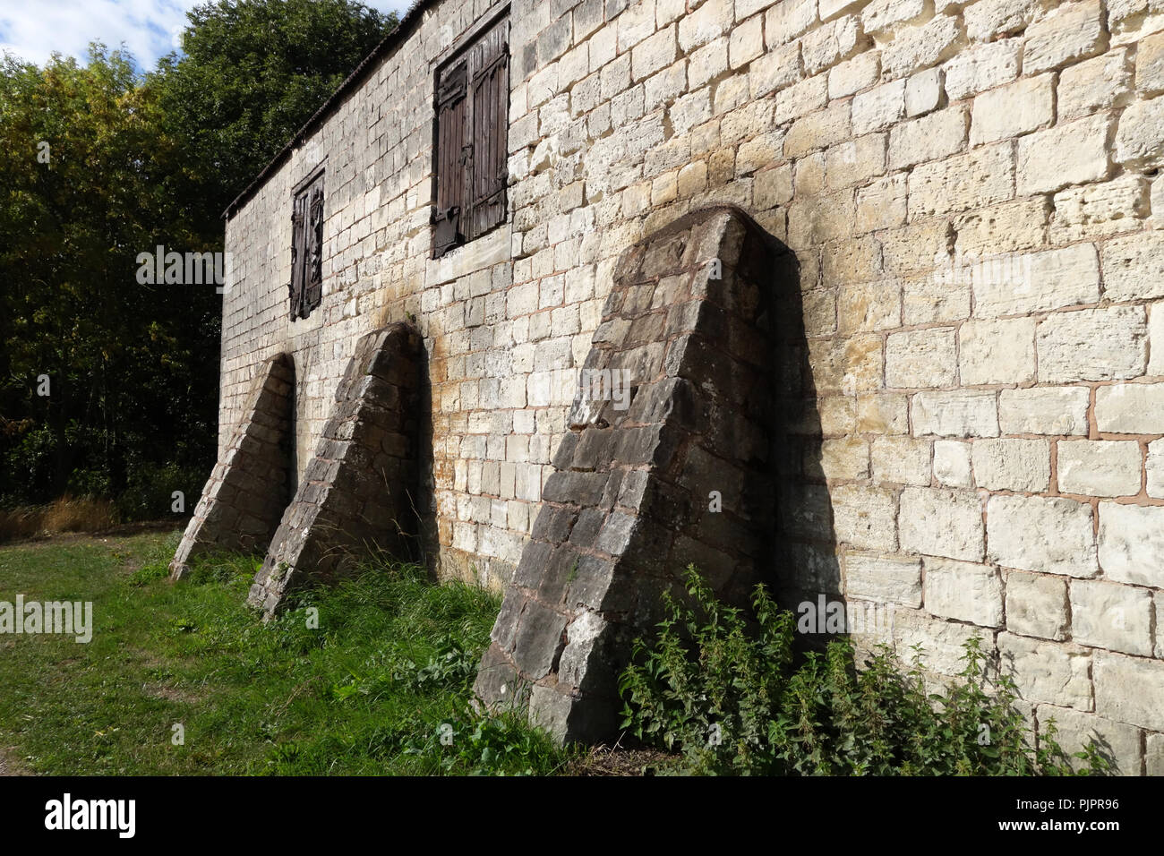 Buttress Support Wall on 17th Century Barn on the Sandbeck Park Estate ...