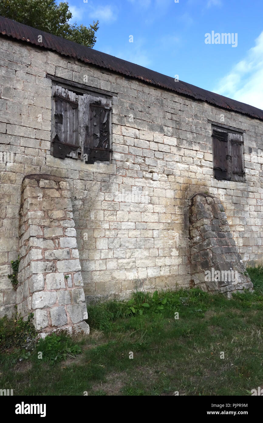 Buttress Support Wall on 17th Century Barn on the Sandbeck Park Estate ...