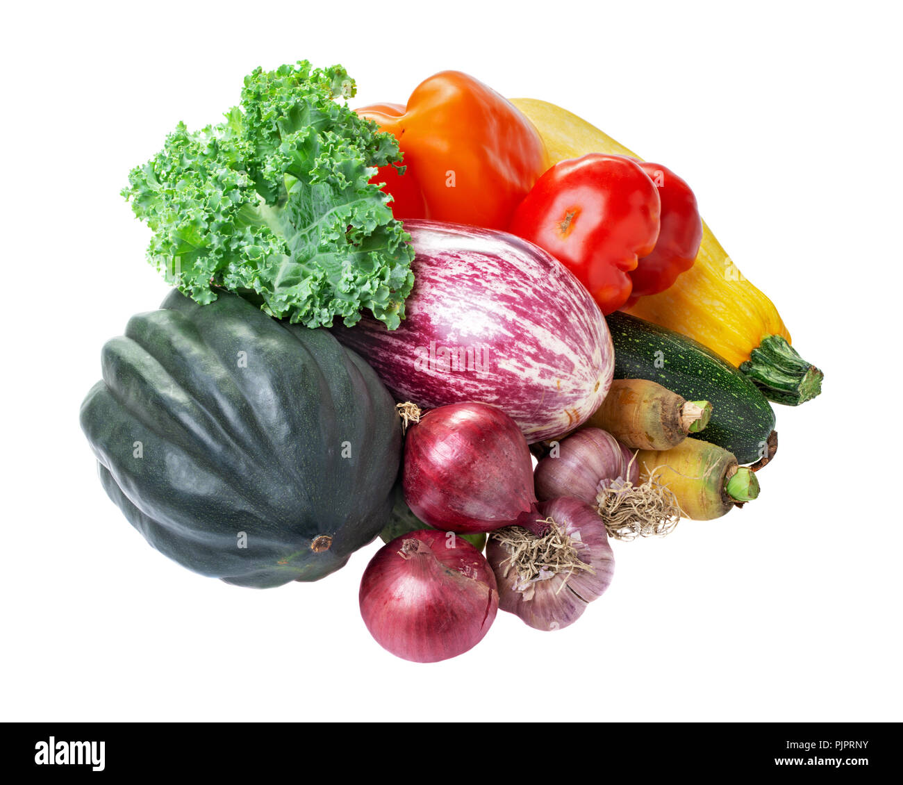 Pile of vegetables isolated Stock Photo - Alamy