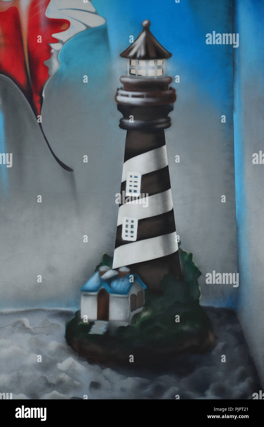 Detailed image of color graffiti drawing. Background Street art ...