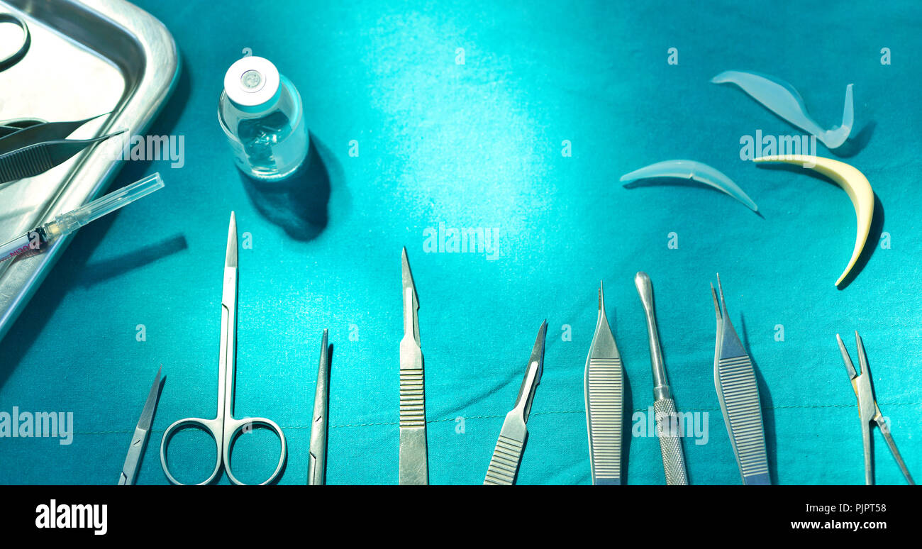 Surgical instruments, silicone nasal implant and silicone chin implants ...
