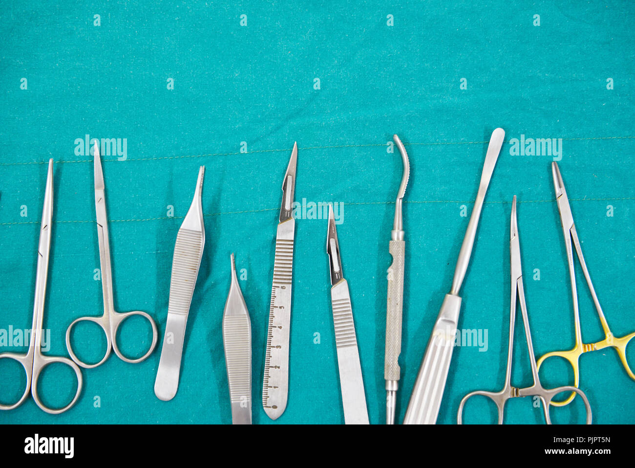 Surgical instruments set in operating room Stock Photo - Alamy