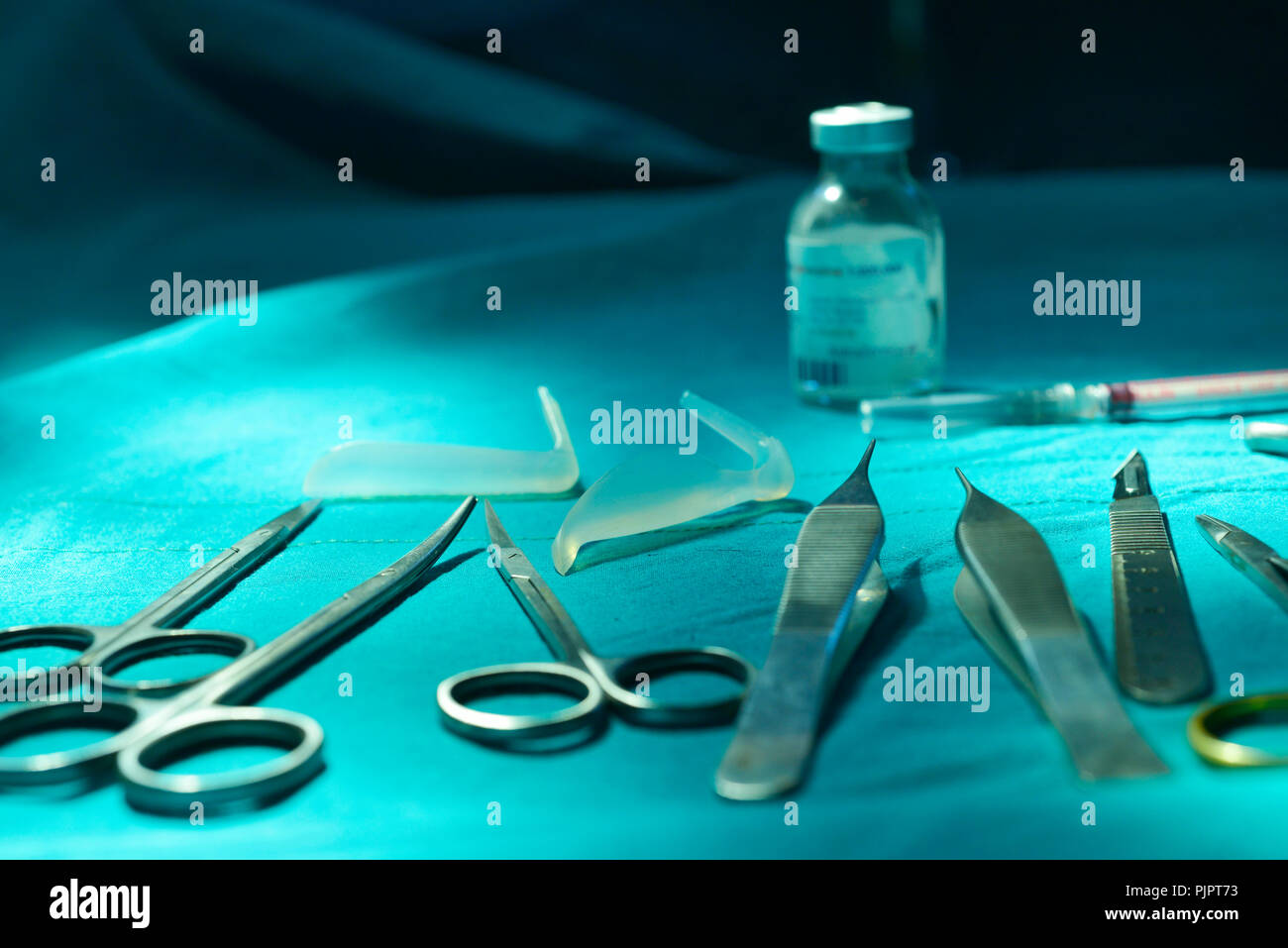 Surgical instruments, silicone nasal implant and silicone chin implants ...