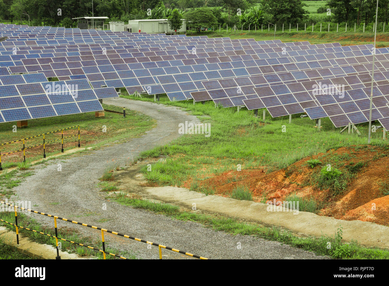 Solar energy, Solar cell is a clean and energy for free use Stock Photo ...