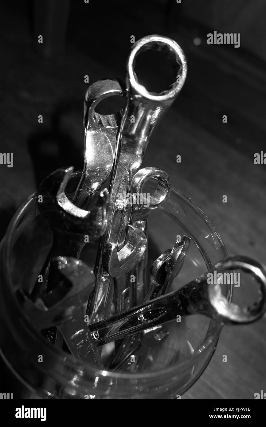 Construction tool wrench illustration hi-res stock photography and ...