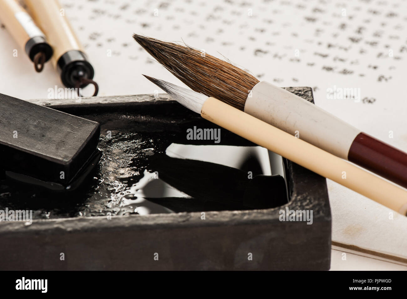 traditional writing brush, Japanese writing brush, Chinese writing ...