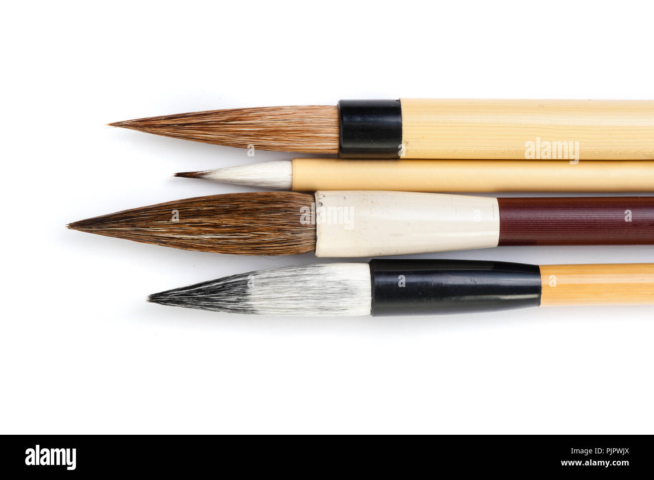 traditional writing brush isolated on white background, Japanese ...