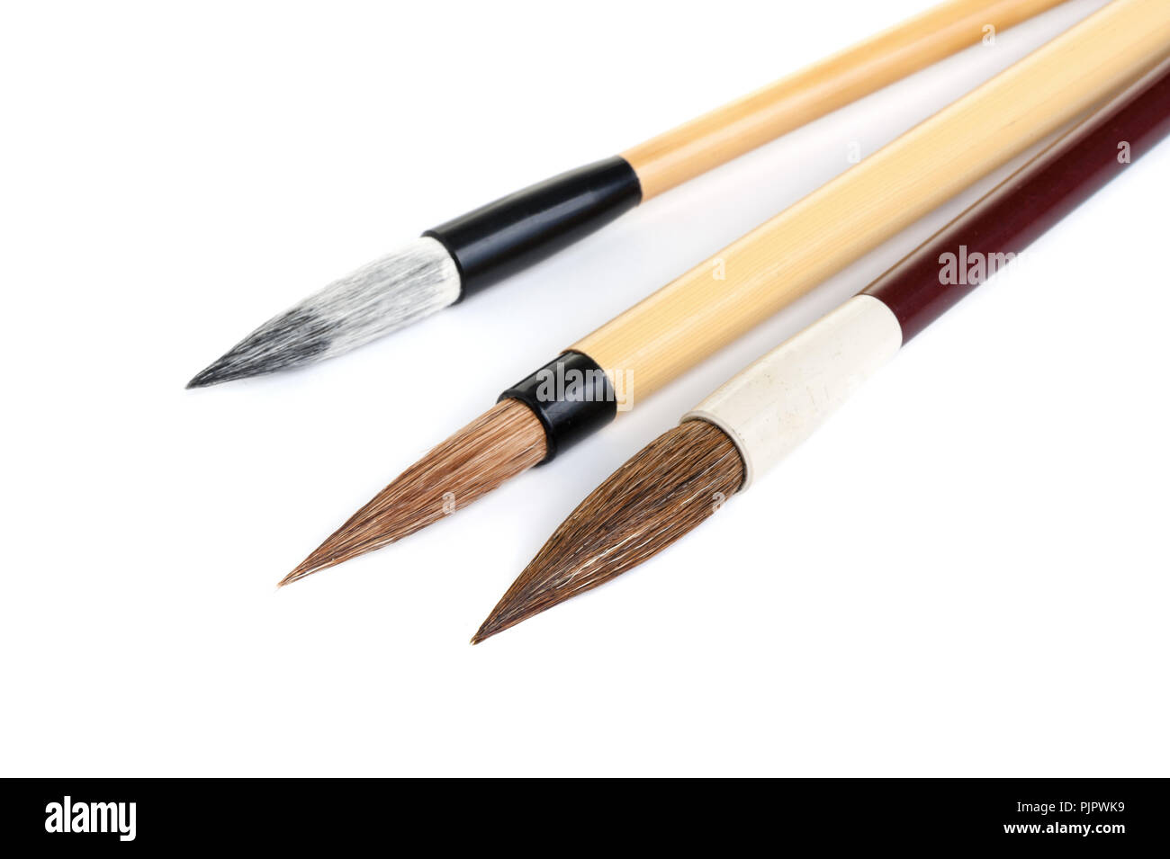 traditional writing brush isolated on white background, Japanese ...