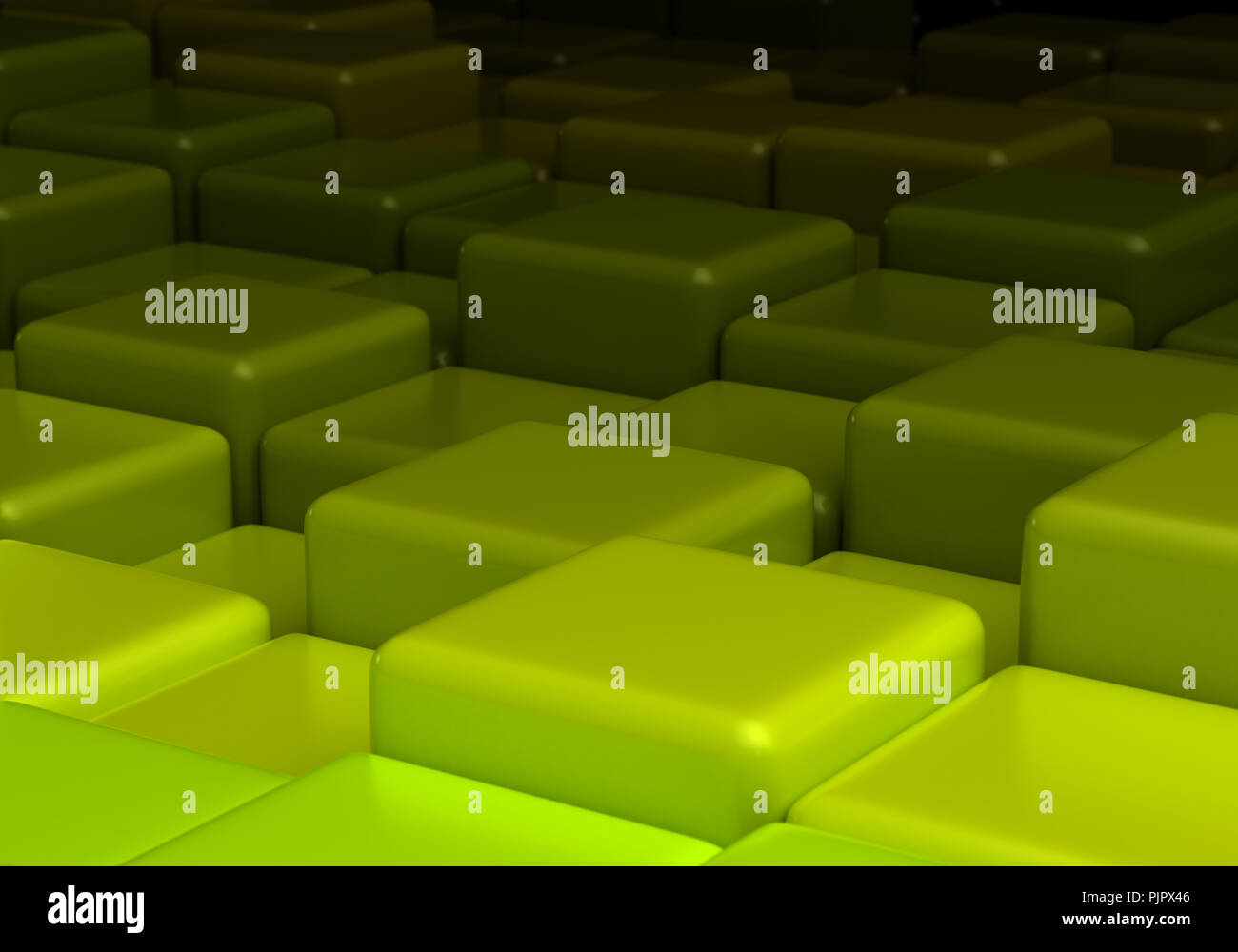 Green Background with cubes Stock Photo - Alamy