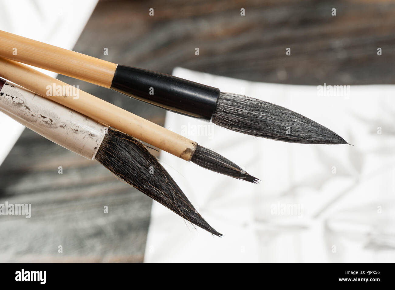 traditional writing brush, Japanese writing brush, Chinese writing ...
