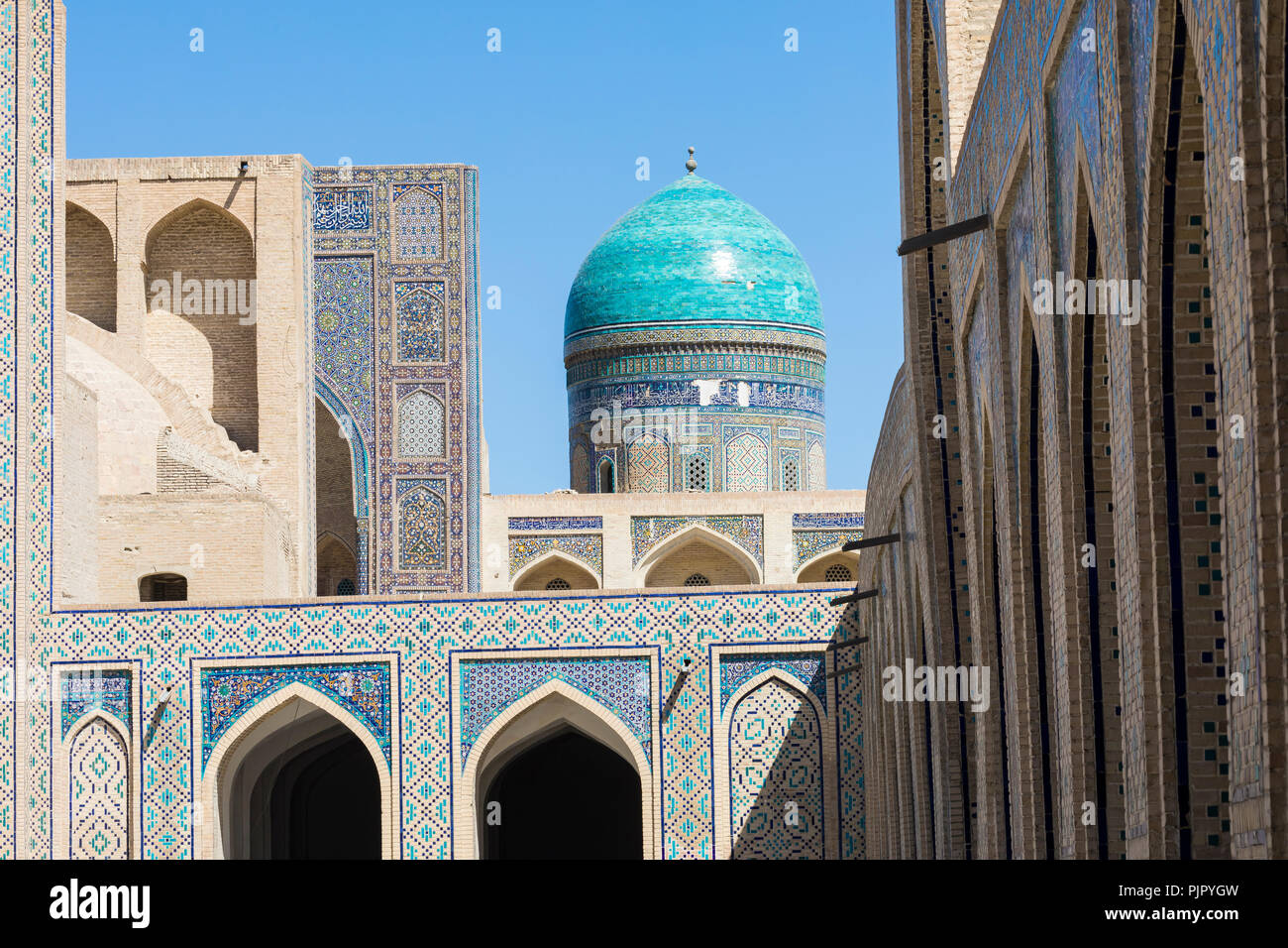 Mir-i-Arab Madrasah (Miri Arab Madrasah) in Bukhara, Uzbekistan Stock ...