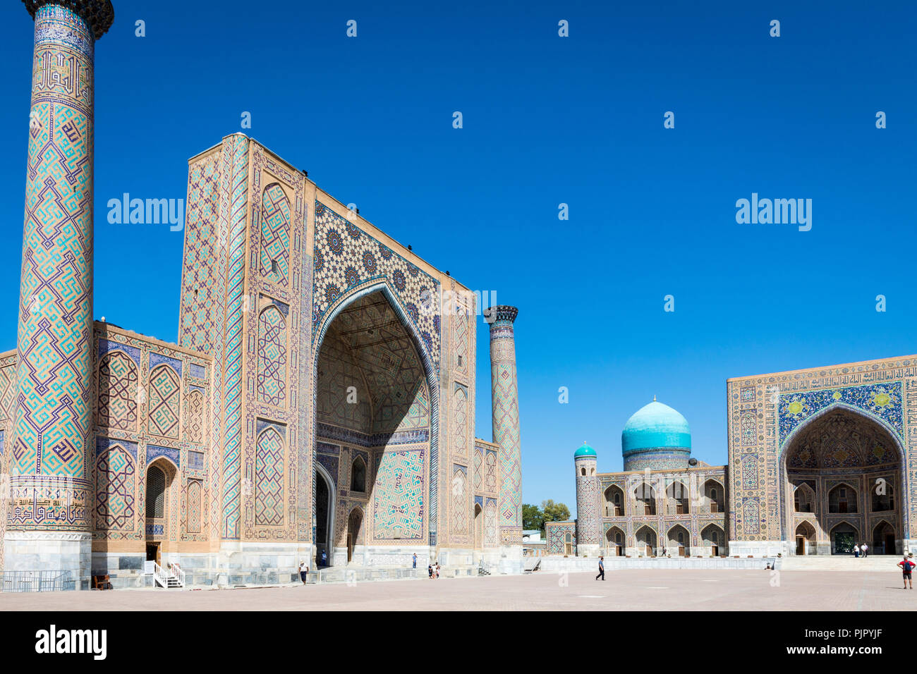 The Registan, the heart of the ancient city of Samarkand - Uzbekistan ...