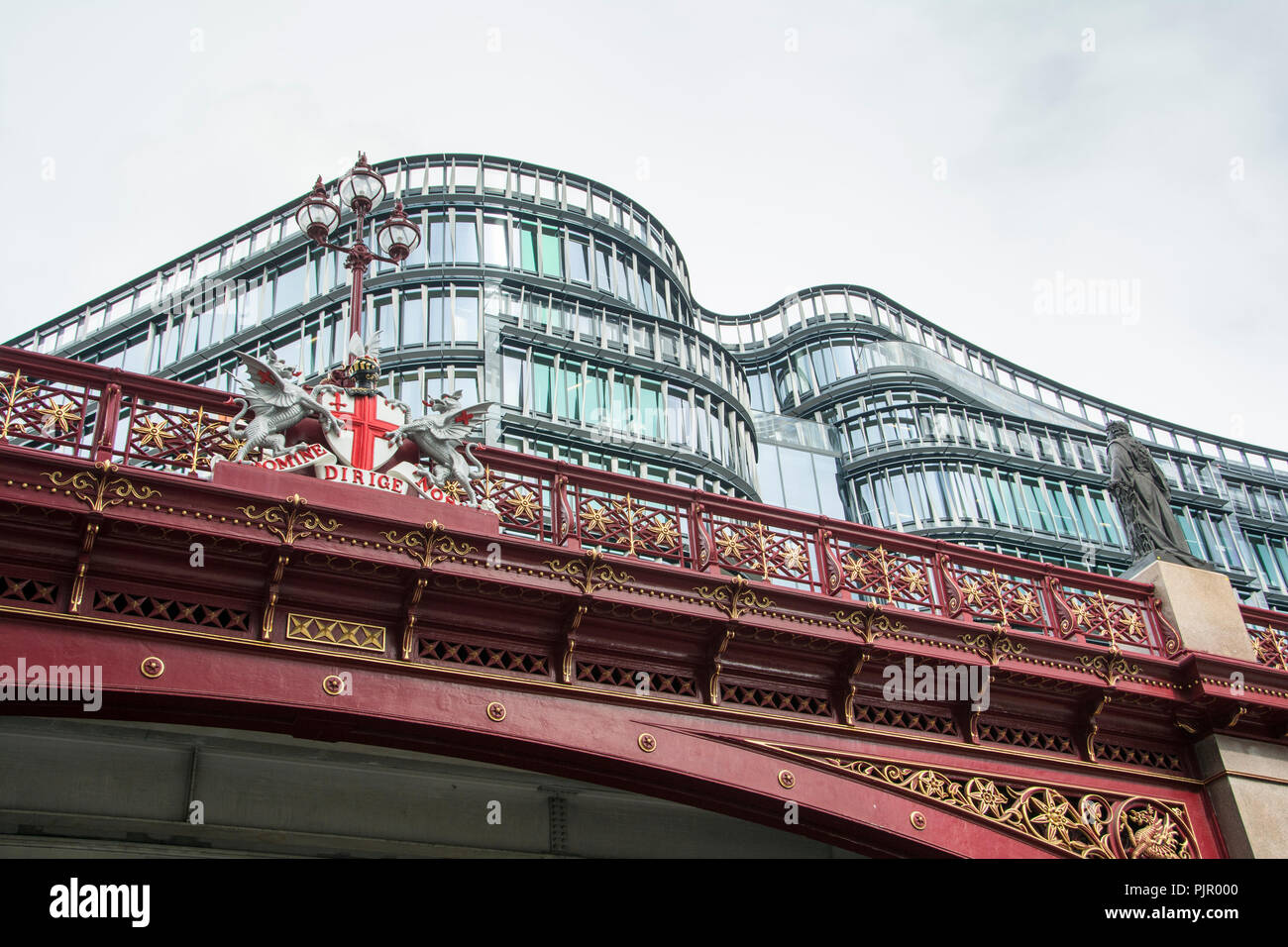 Holborn Viaduct and City of London Dragon Stock Photo - Alamy