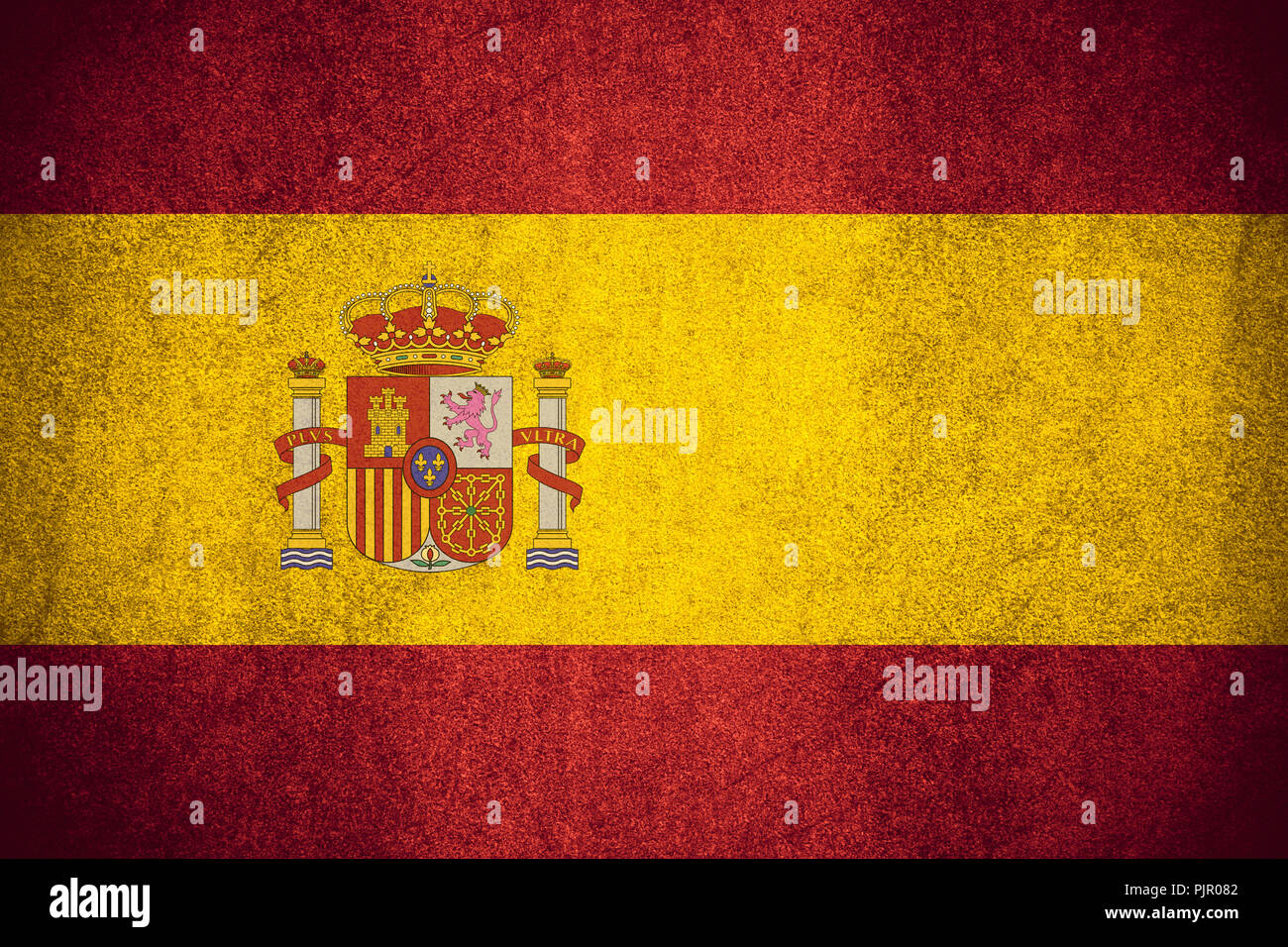 flag of Spain or Spanish banner on rough pattern texture Stock Photo ...