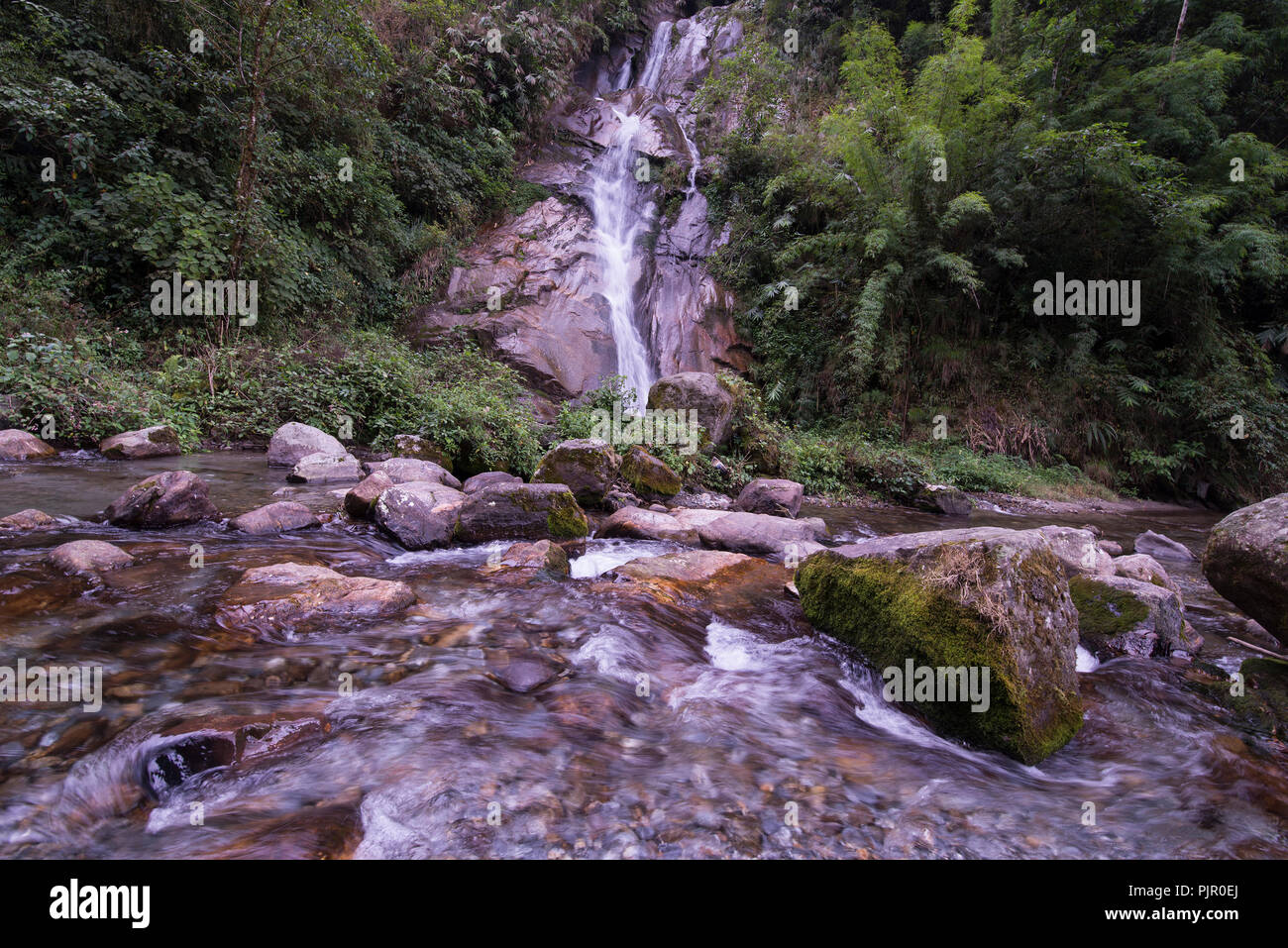 River ,Rangit,fast flowing water,boulder,on river bed, Small water ...