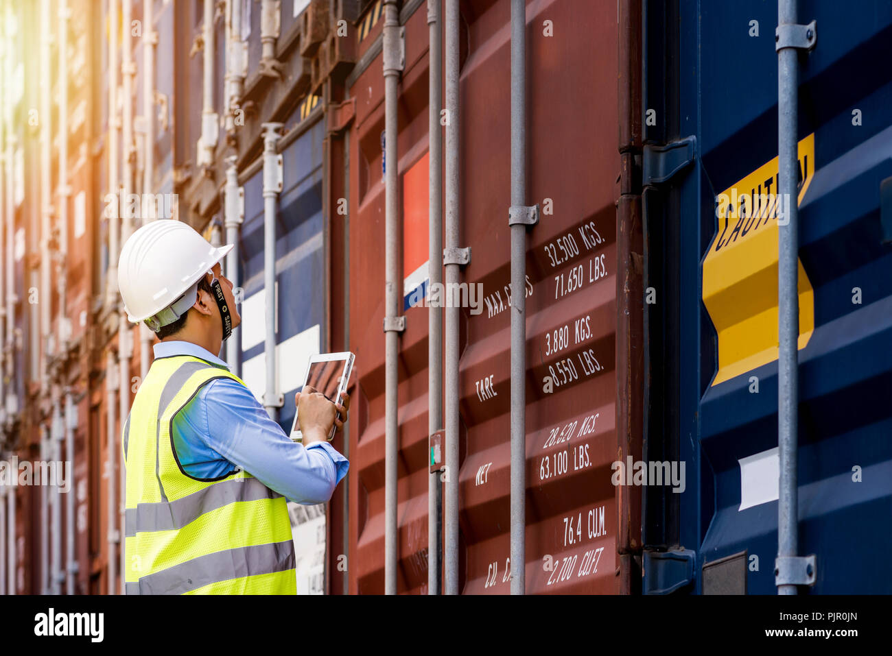 Cargo container inspection hi-res stock photography and images - Alamy