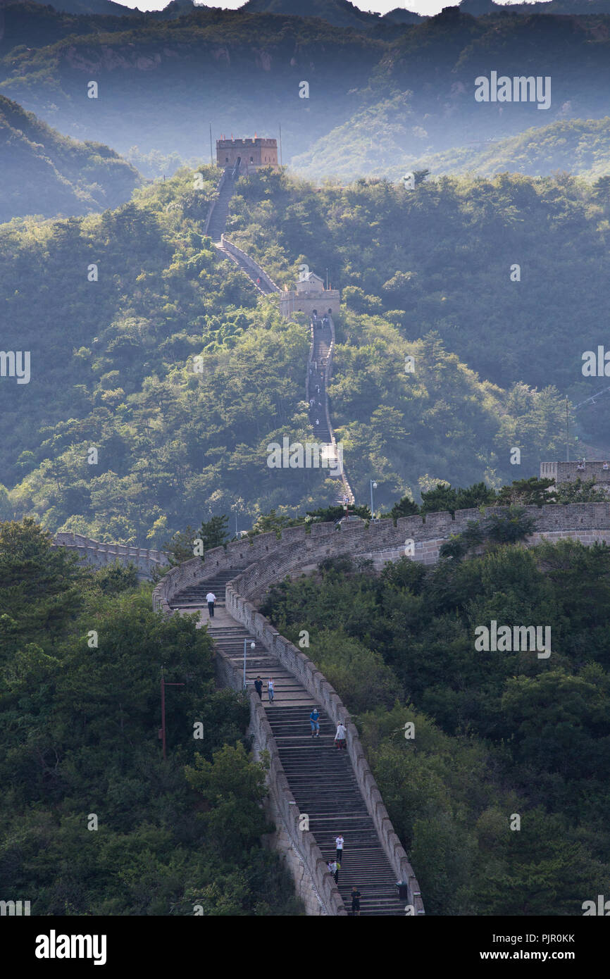 Badaling Great Wall of China/National Forest Park Stock Photo - Alamy