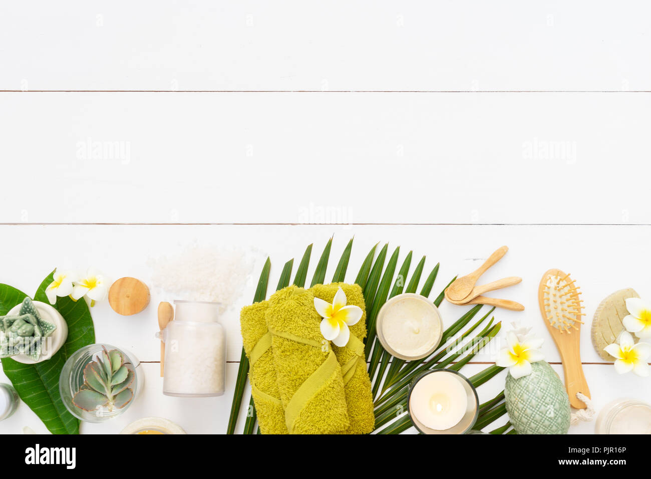 Beauty background with facial cosmetic products Stock Photo - Alamy