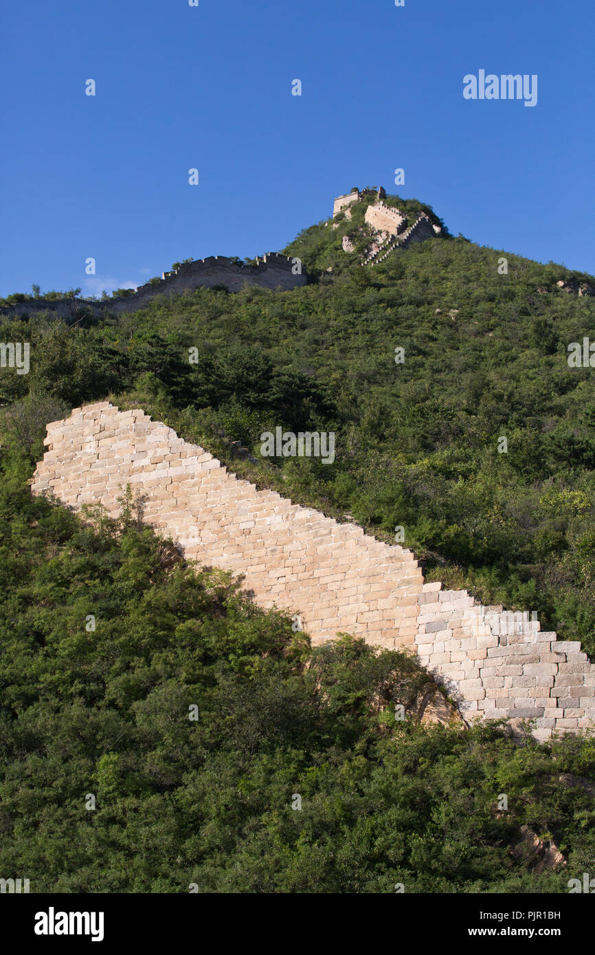 Badaling Great Wall of China/National Forest Park Stock Photo - Alamy