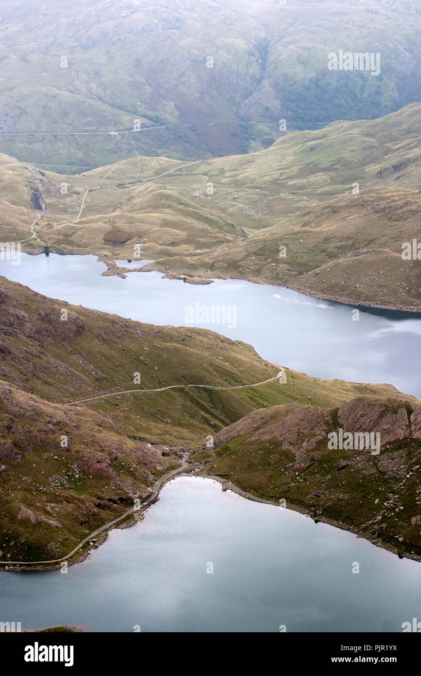 Views from Snowdon Stock Photo - Alamy
