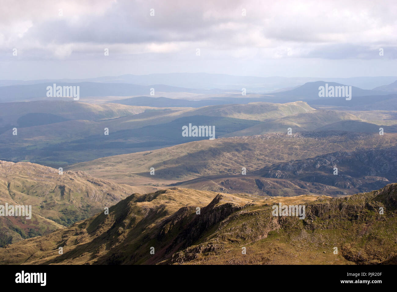 Views from Snowdon Stock Photo - Alamy
