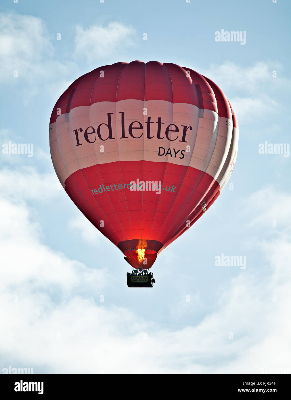 Red Letter Days Hot Air Balloon Stock Photo - Alamy