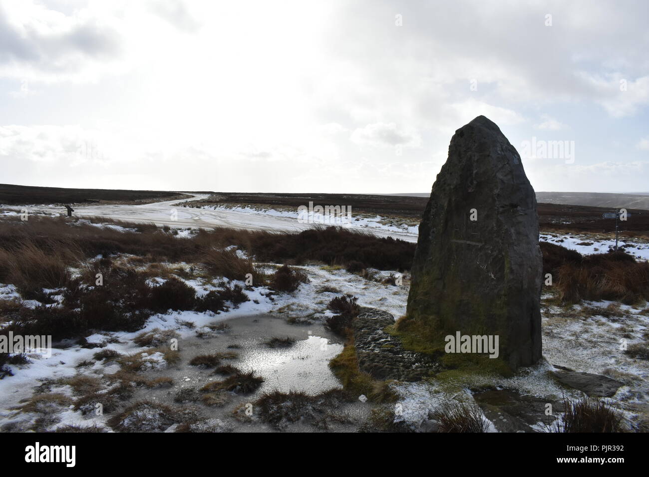 Monolith amongst ice Stock Photo - Alamy