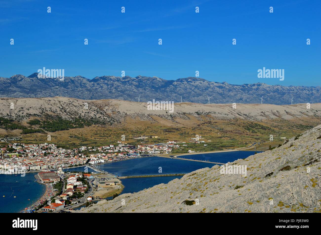 Bridge in pag town island hi-res stock photography and images - Alamy