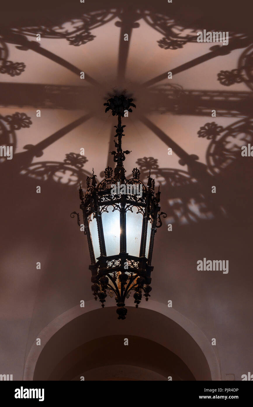 Lighting concept stylish lanterns in Rome Stock Photo - Alamy