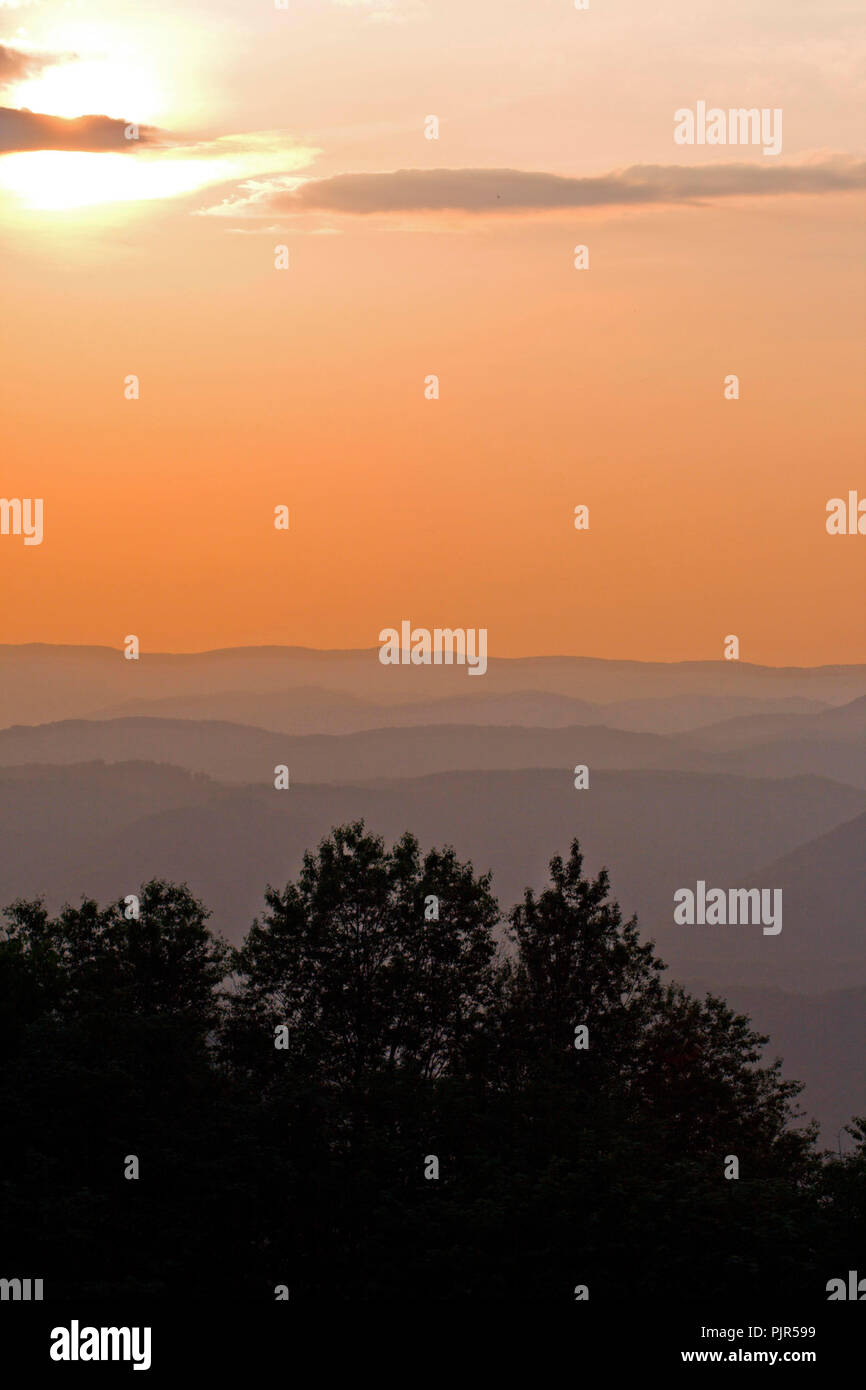Allegheny Mountain Sunset, West Virginia Stock Photo - Alamy