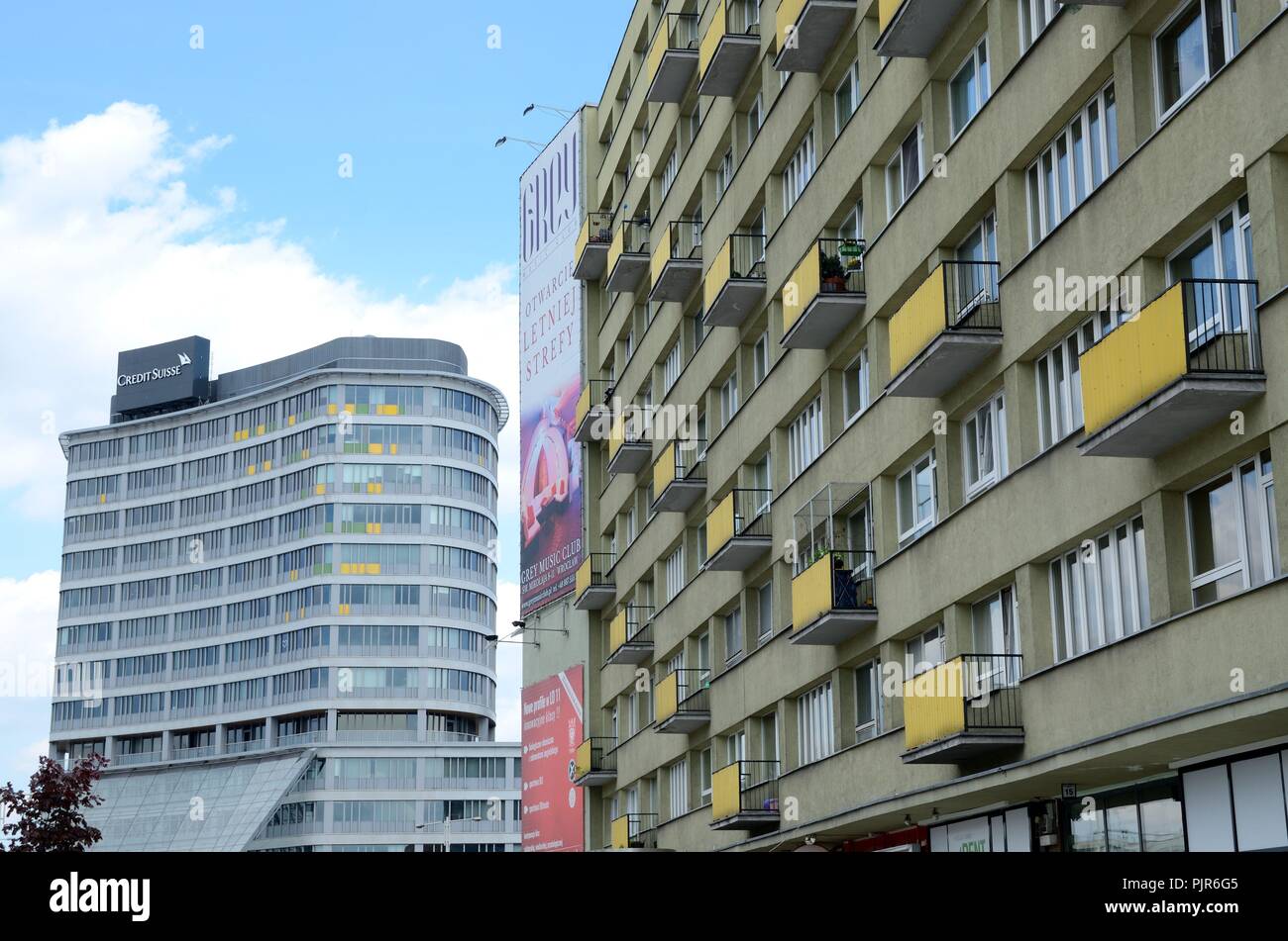 WROCLAW, POLAND - MAY 14, 2017. Wroclaw city with modern and classic ...