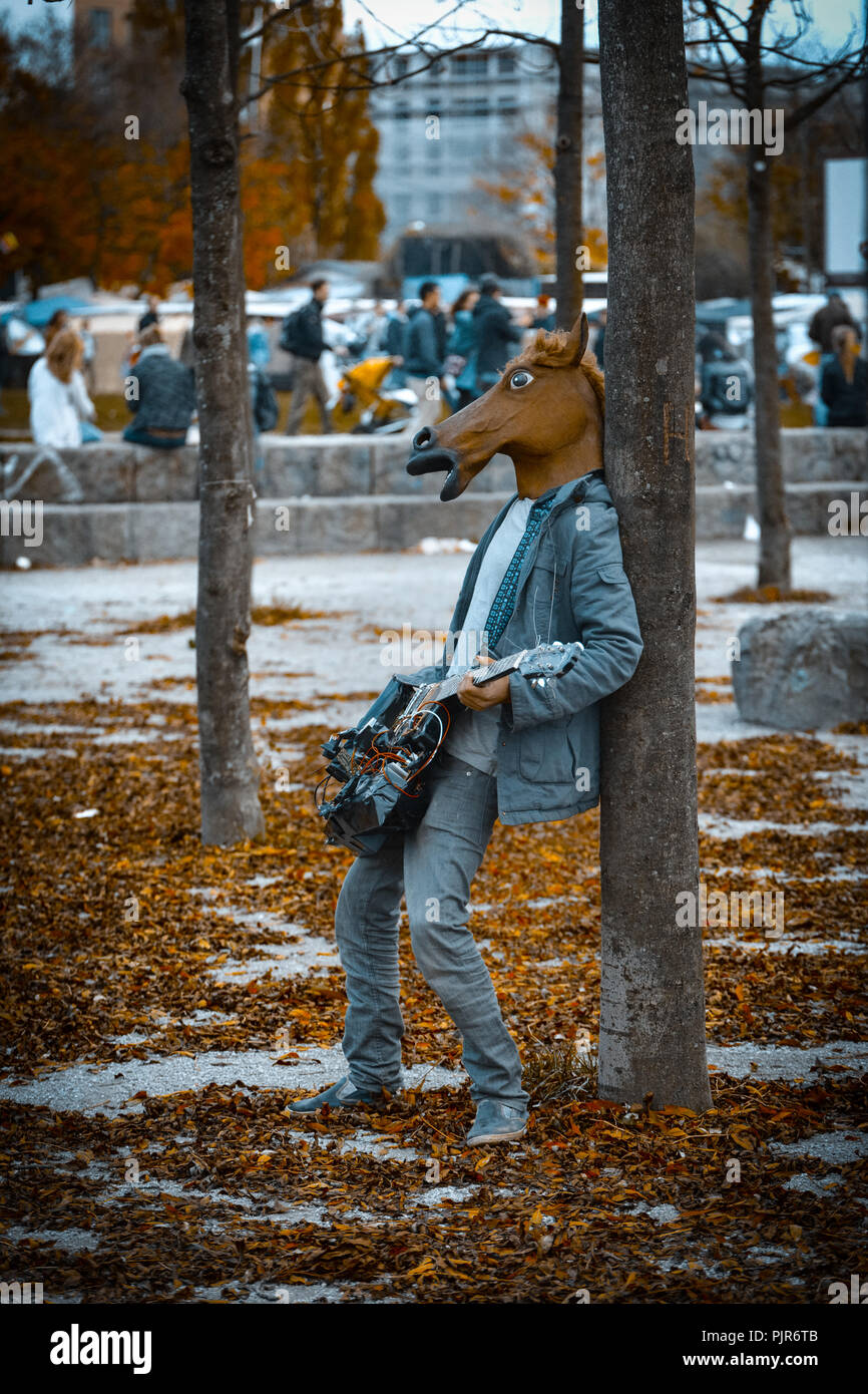 Masked guitar player hi-res stock photography and images - Alamy