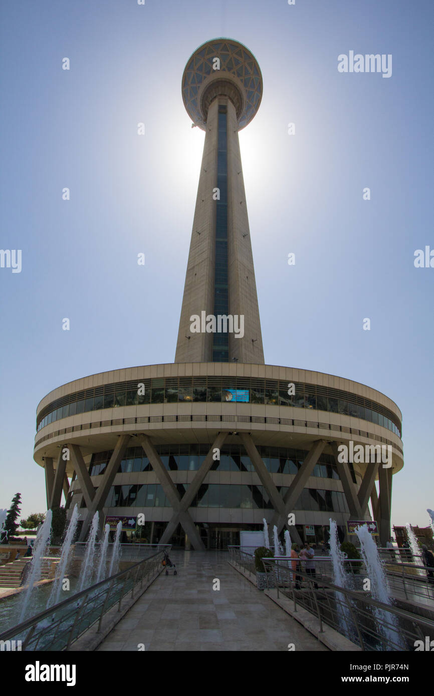 Picture of Tower Milad in the Iranian capital Tehran, and it is one of ...