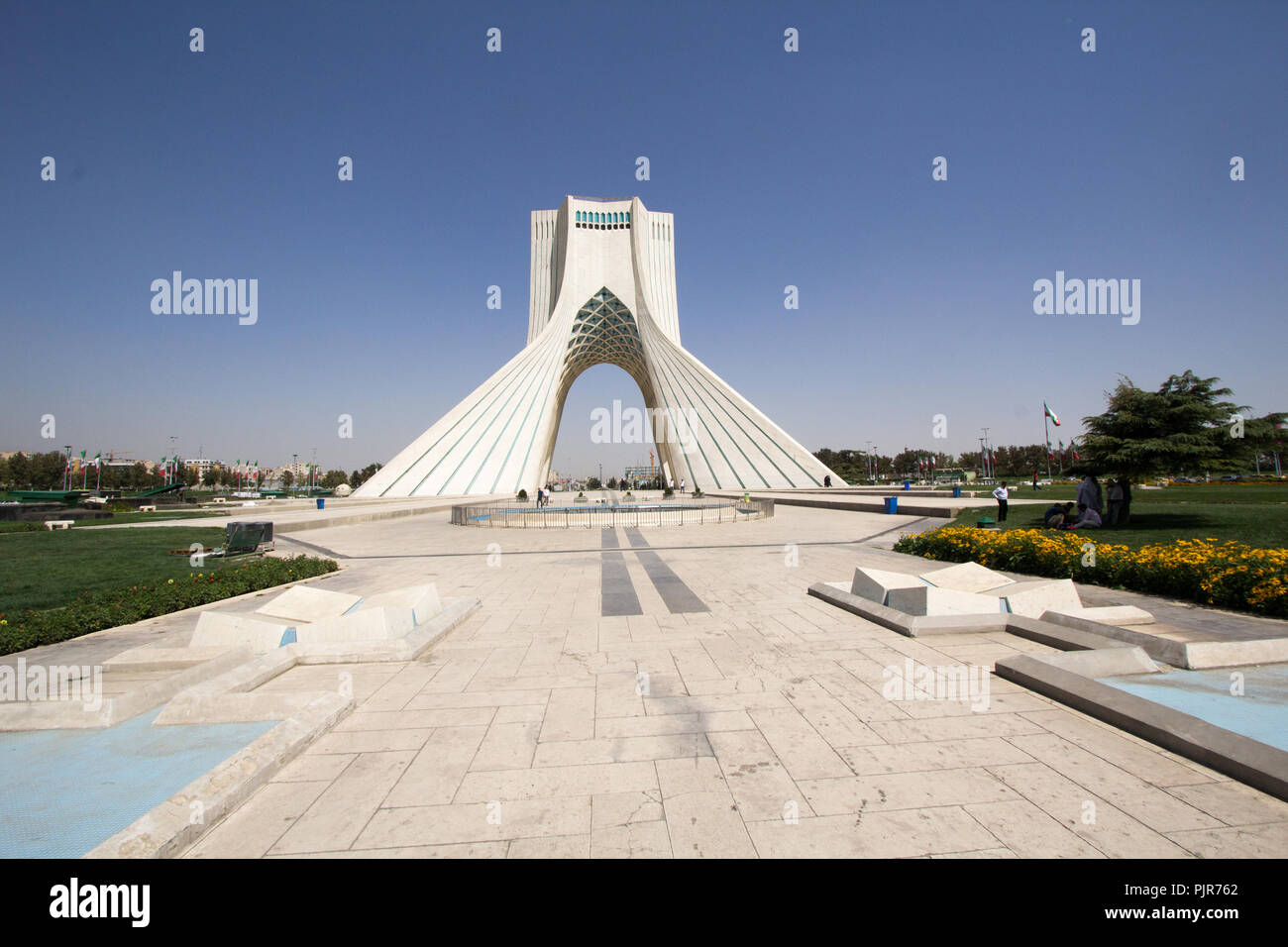 photo Azadi Tower in the Iranian capital Tehran, It is the most ...