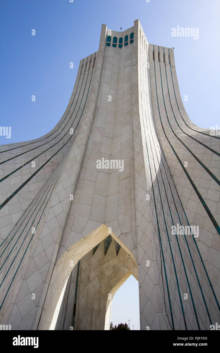 photo Azadi Tower in the Iranian capital Tehran, It is the most ...