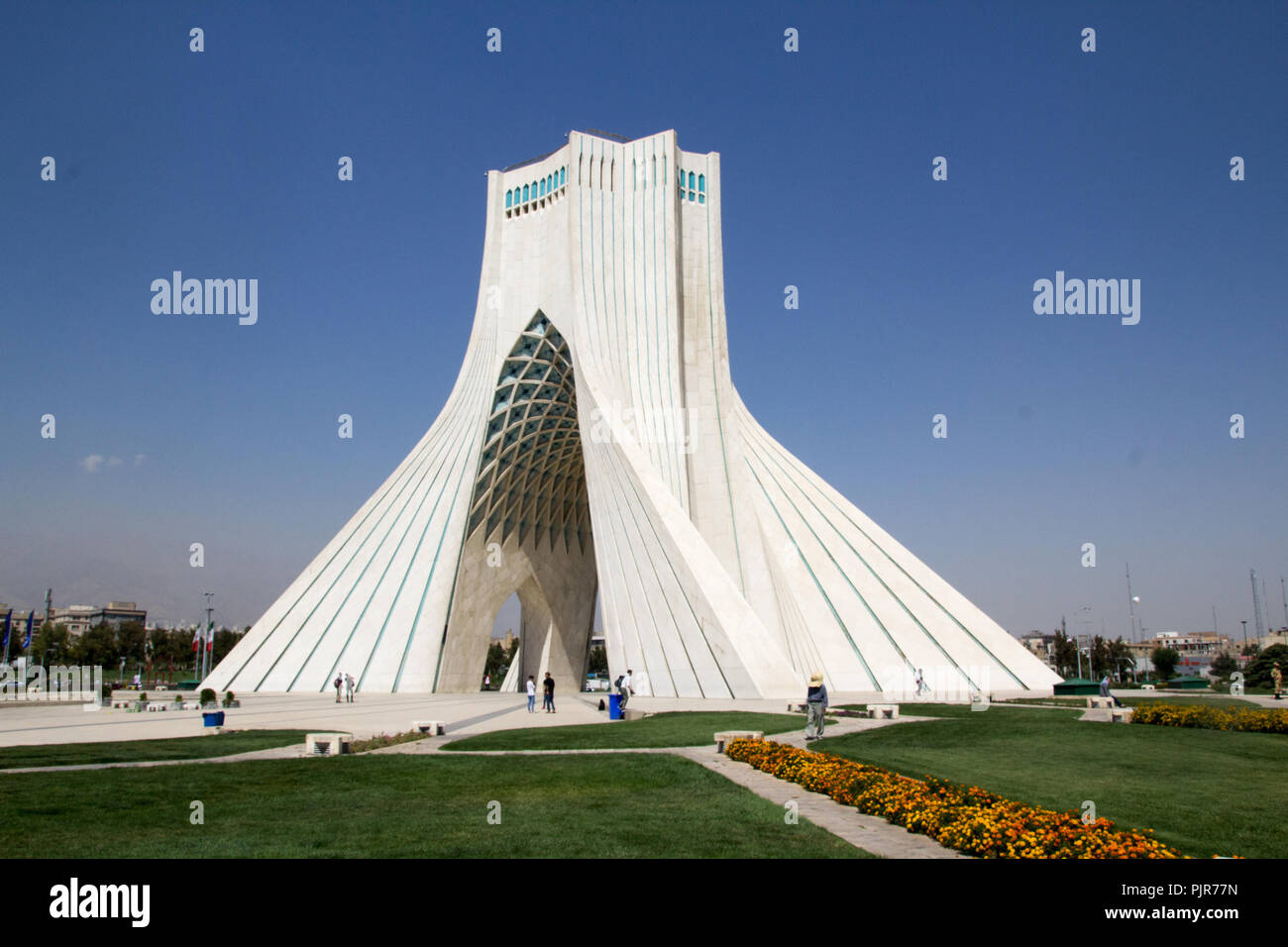 photo Azadi Tower in the Iranian capital Tehran, It is the most ...