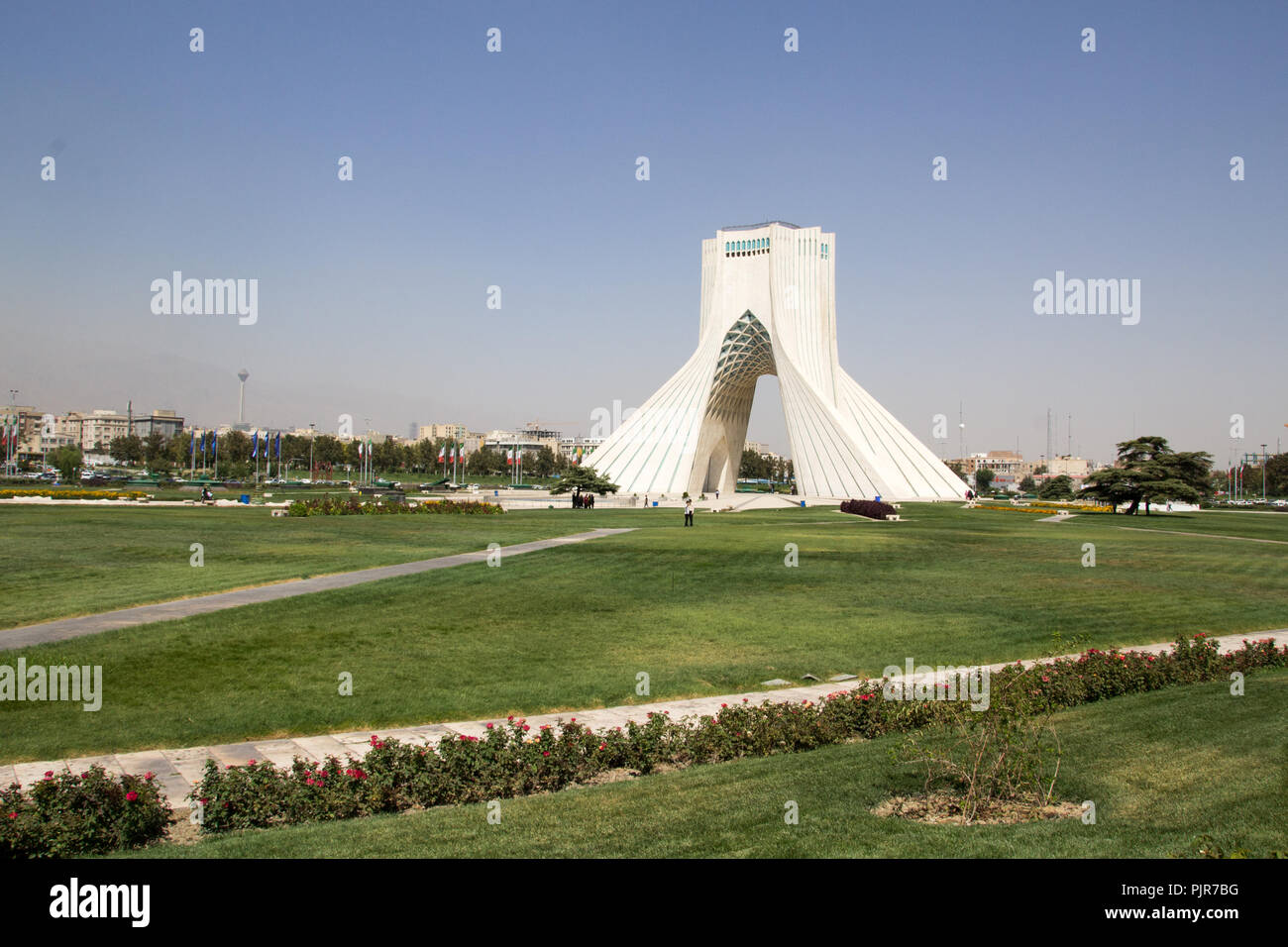 photo Azadi Tower in the Iranian capital Tehran, It is the most ...
