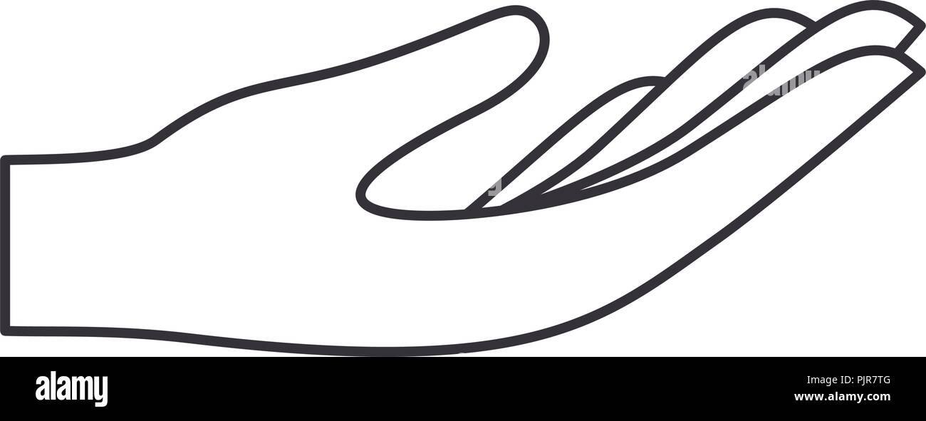 Hand asking isolated icon Stock Vector Image & Art - Alamy