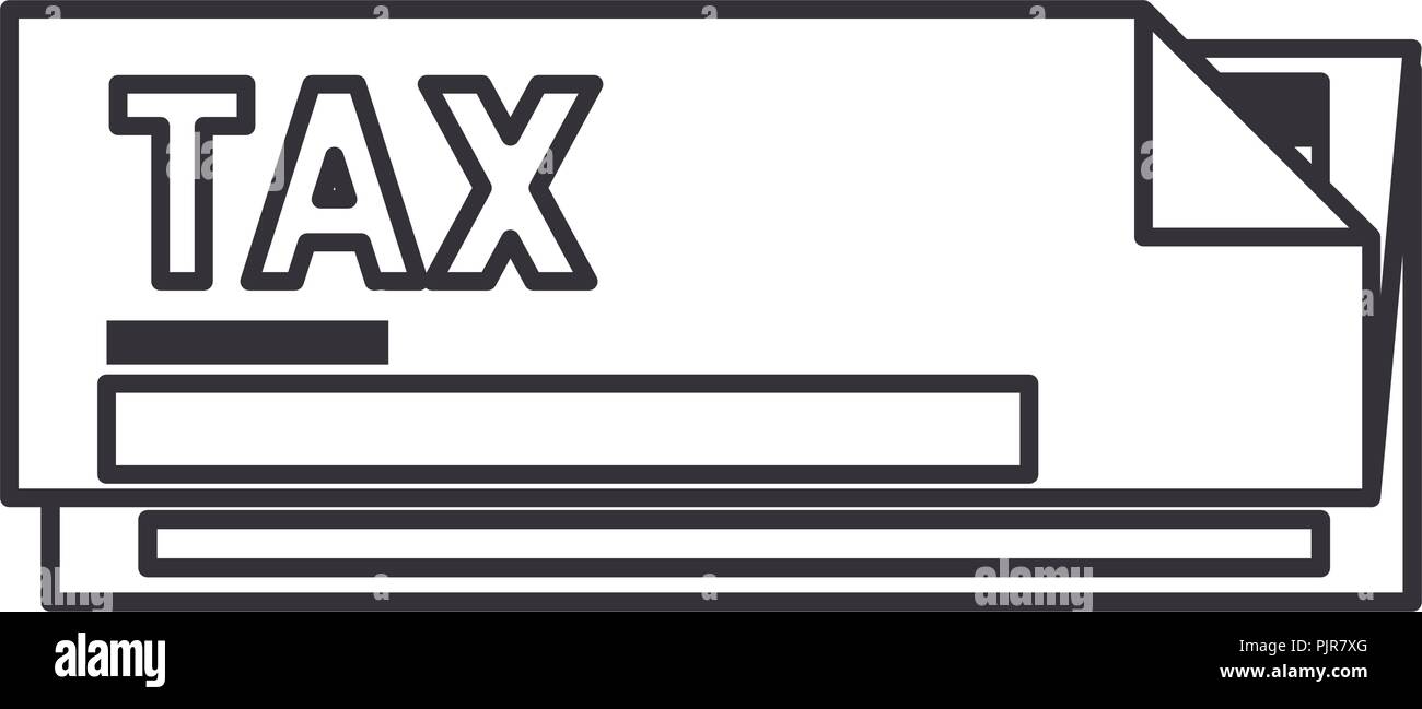tax document paper icon Stock Vector Image & Art - Alamy