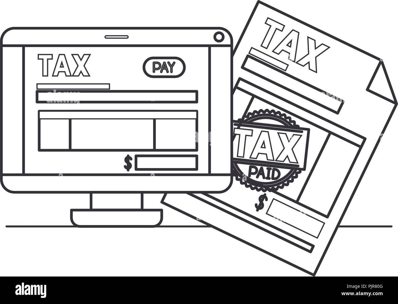 Transaction documents Stock Vector Images - Alamy