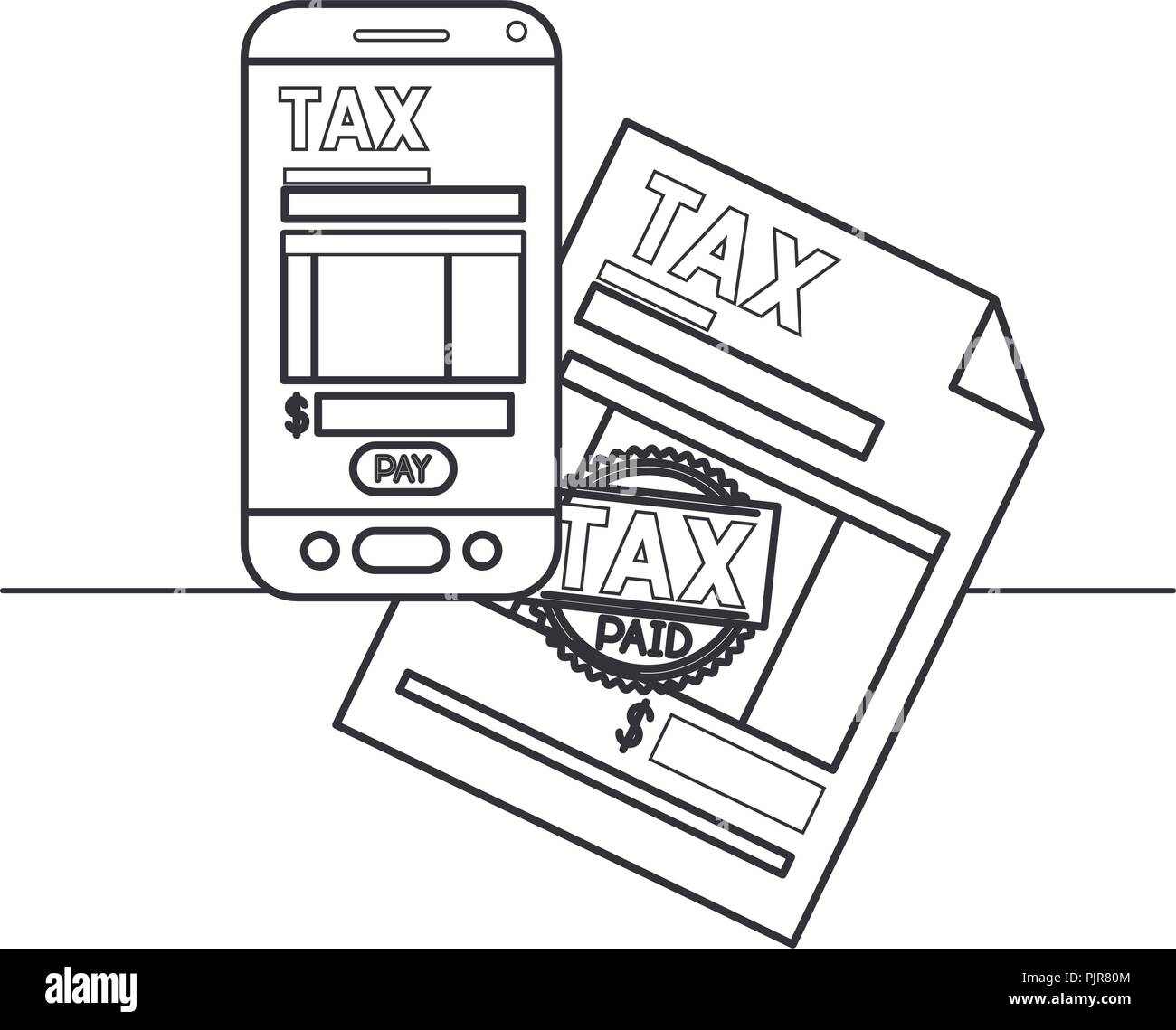 Transaction documents Stock Vector Images - Alamy