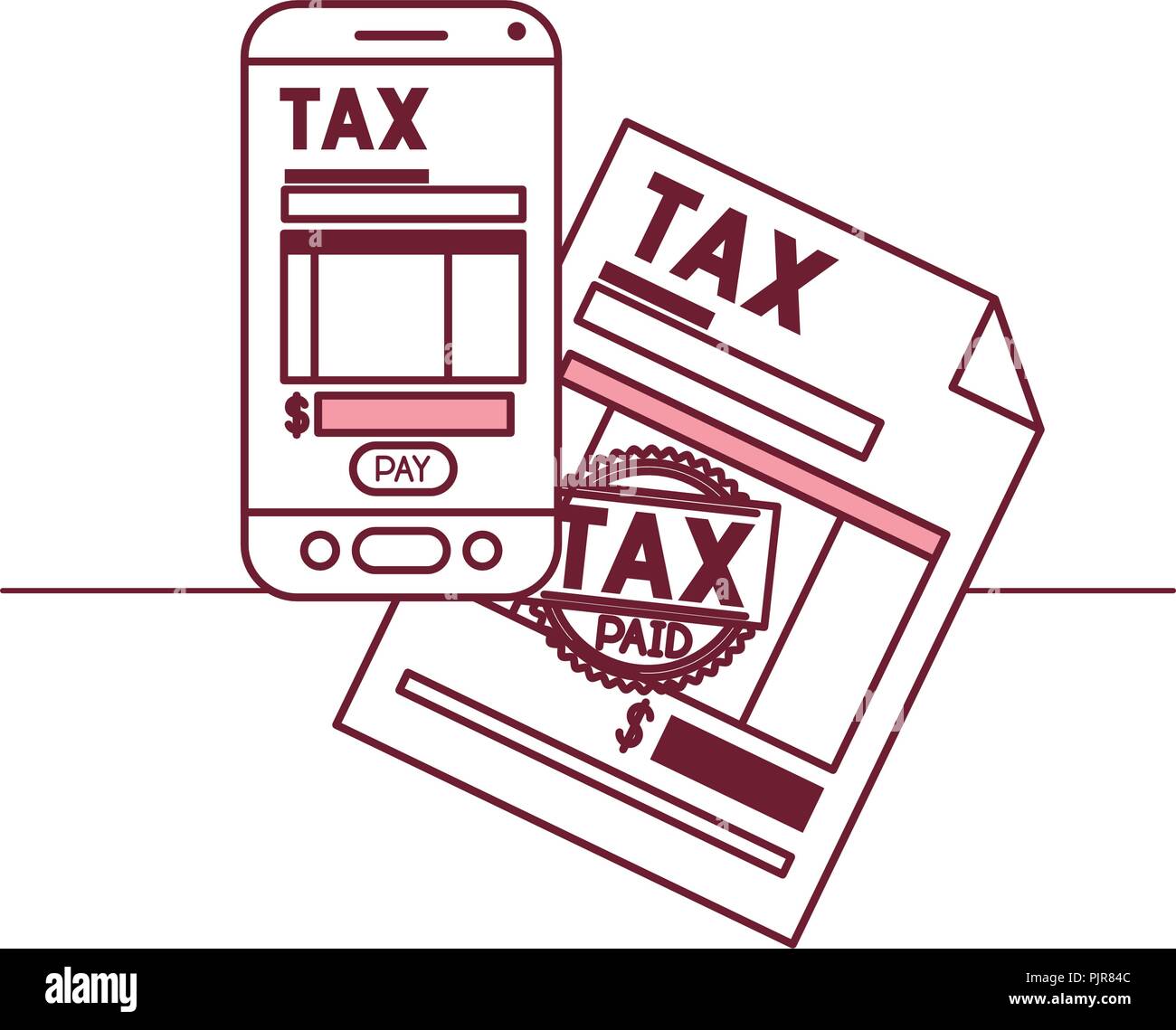 Transaction documents Stock Vector Images - Alamy