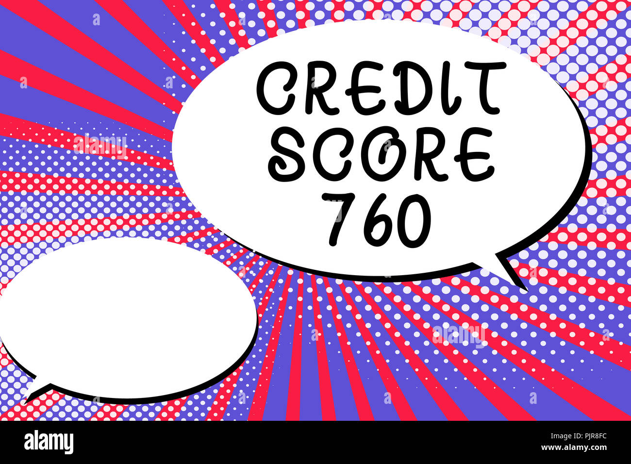 Word writing text Credit Score 760. Business concept for numerical ...