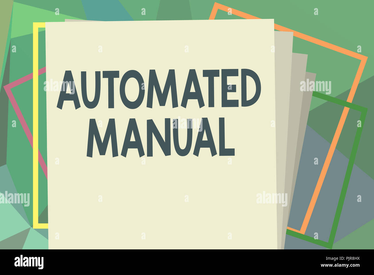 Writing note showing Automated Manual. Business photo showcasing as ...